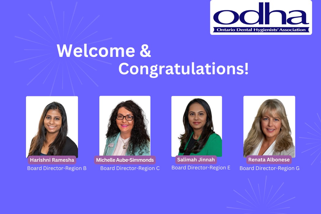 Welcome to Our New Board Directors – ODHA Dental Hygiene Newswire